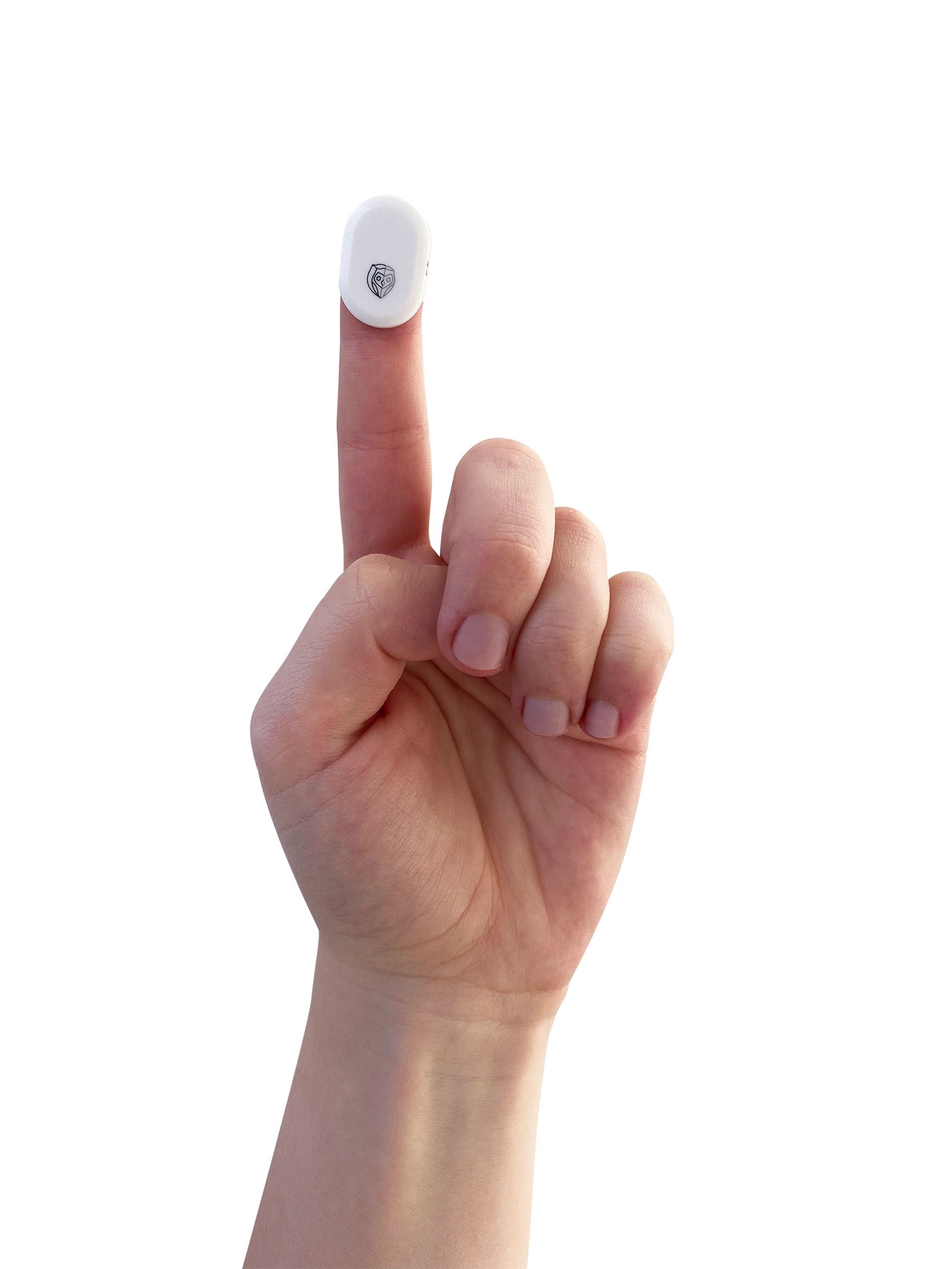 A home sleep test worn on a finger.